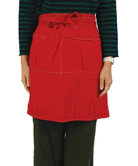 Apron- Utility Canvas- Half Size- Red – Mayron's Goods + Supply